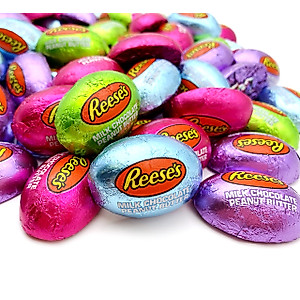 Peanut Butter Milk Chocolate Half Eggs Candy, Bulk Pack 3 Pounds