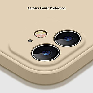 Liquid Silicone Case Compatible with iPhone 12 Mini 5.4", Anti Scratch & Fingerprint, Microfiber Liner Shockproof Full Body Covered Slim Soft Gel Rubber Enhanced Camera & Screen Drop Protection, Blue