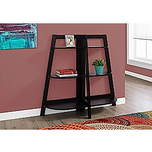 Monarch Specialties Cappuccino Accent Etagere Bookcase, 48"