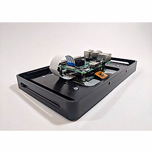 Professional Wall Mount for Raspberry Pi Touchscreen (Black Anodized Aluminum)