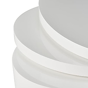 Christopher Knight Home CKH Small Oval Mod Rotatable Coffee Table, Glossy White, 31.5D x 47.75W x 13H in