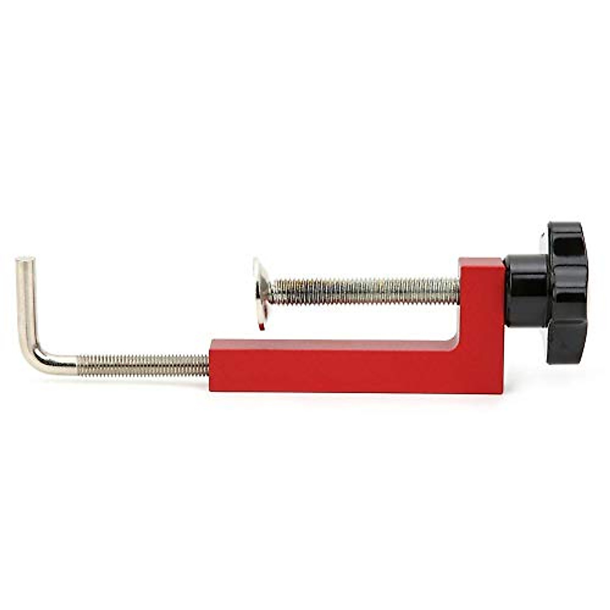 Woodworking G Clamp Adjustable Fixed Clamps Woodworking Clips Universal Fence Clip General G Clamp Hand Operated Tool - Clamping Range 2.76- 5.91in(Red)