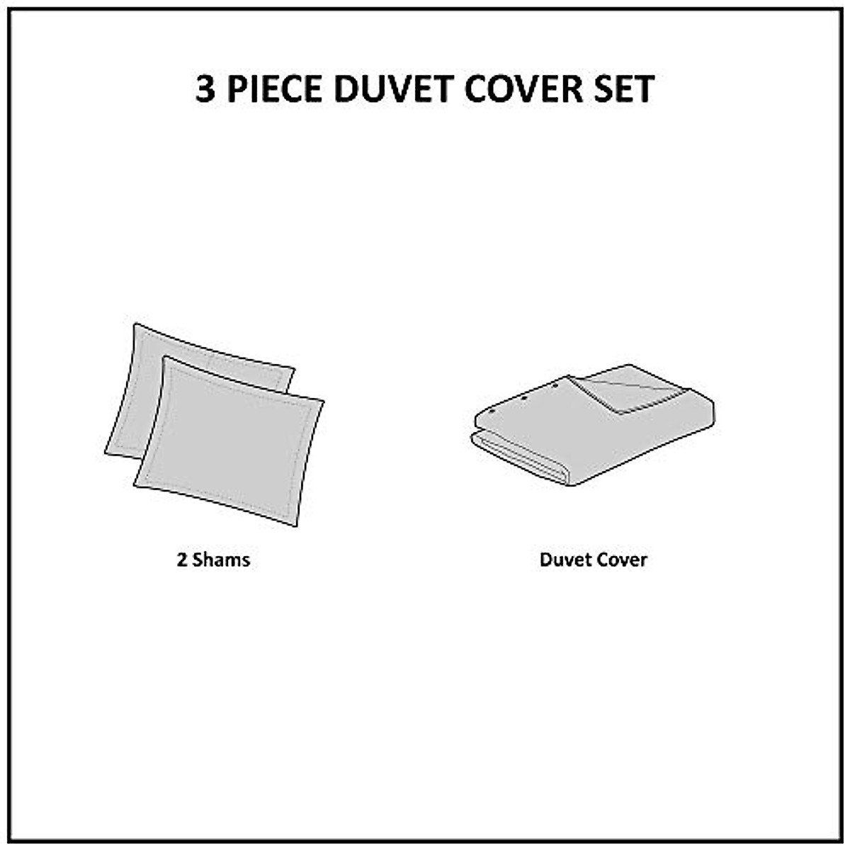 Madison Park Lillian 100% Cotton Duvet, Bohemian Fringe Tassel Trim Border Shabby Chic All Season Comforter Cover Bed Set with Matching Shams, King/Cal King(104"x92"), Grey 3 Piece