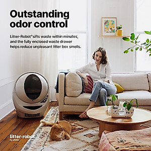 Litter-Robot 3 Pro Bundle by Whisker, Beige - Includes Litter-Robot, LitterTrap Mat, Fence, Ramp, OdorTrap, 6 OdorTrap Refills, 100 Liners, 6 Carbon Filters, Wipes & WhiskerCare 1-Year Warranty