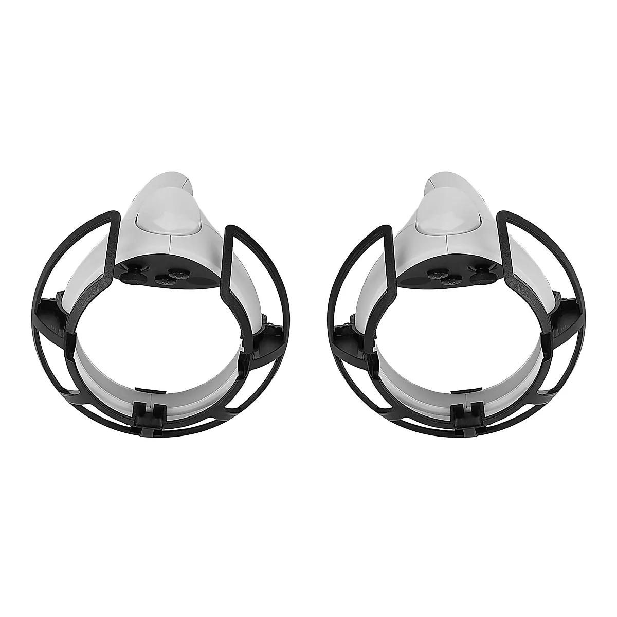 Geekria Anti-Collision Protection Frame Cover Set Compatible with Meta Quest 2 Grip Handle Bumper Guard VR Accessories Virtual Reality Handle Stand Anti Collision Protector