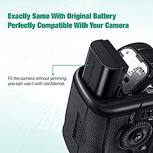 FirstPower LP-E6 LP-E6N Batteries and Dual USB Charger Compatible with Canon EOS 5D Mark II III IV, 5DS, 5DS R, 6D, 6D Mark II, 7D, 7D Mark II, 60D, 70D, 80D, 90D, R, R5, C700, XC10, XC15