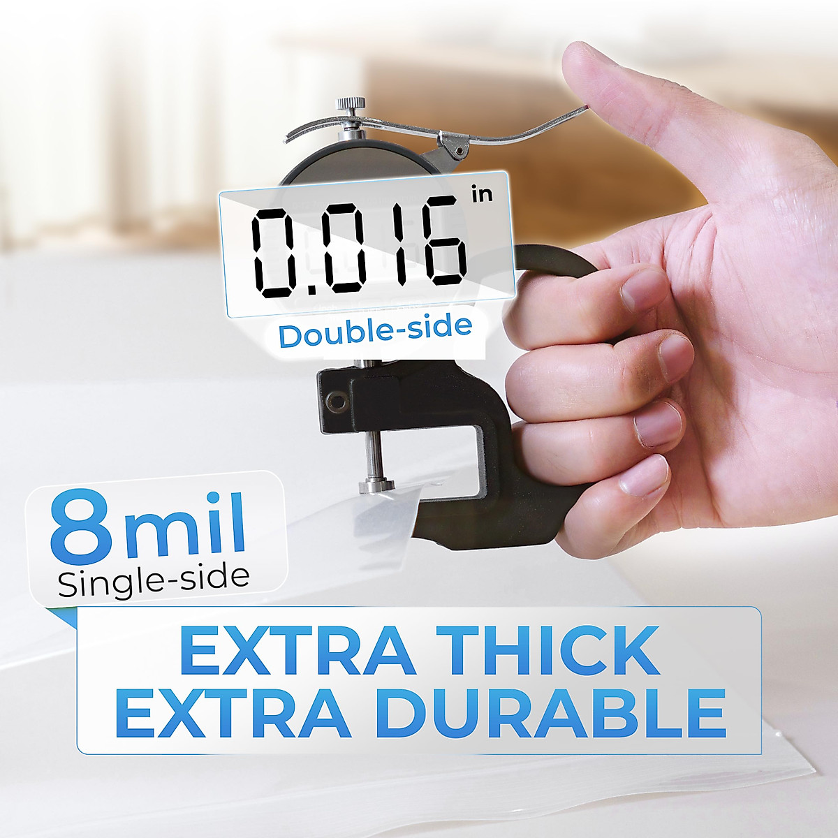 EXTRA LARGE Zip Top Bags for Storage, 5 GALLON Resealable bags, JUMBO Storage Bags, GIANT Plastic Bags, REUSABLE BPA-Free XXL Freezer Food Storage Bag, HEAVY DUTY 8 Mil Thick Big Zip Moving Bags