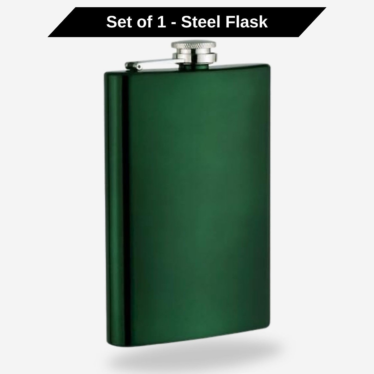 Top Shelf Flasks | Custom Stainless Steel Pocket Size 8oz Drinking Flasks | Iron Flask Screw-On Leak Proof Cap | Mens Wedding Favors | Liquor Flasks For Men