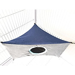 VEDEM Guinea Pig Hideout Cage Corner Cave Warm Hideouts for Small Animals, Guinea Pigs, Chinchilla, Rats, Ferrets (Navy)