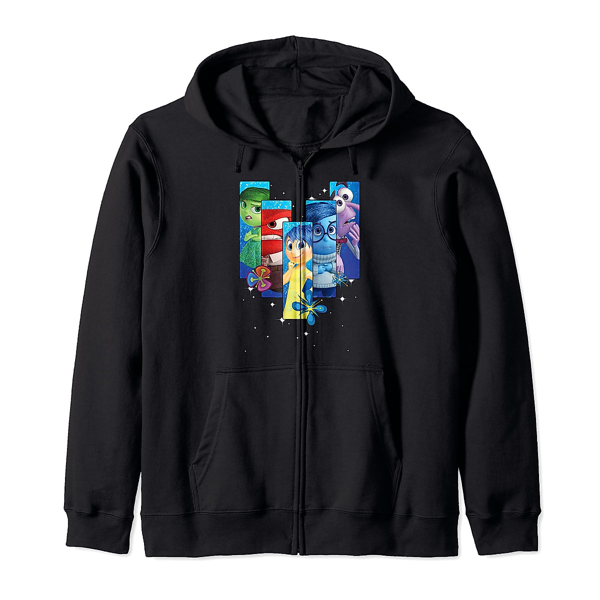 Disney Pixar Inside Out Riley's Emotions Box Up Panels Zip Hoodie
