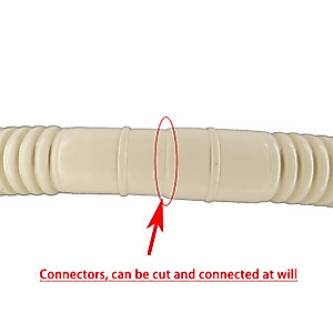 METER STAR 6.5ft(2 Meter) Long Double-Layer Thickened Air Conditioning Drains, Sewer Pipes,Outlet Pipe, Air Conditioning Drip Tubes Aging Resistance