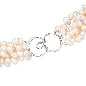 Ross-Simons 5-6mm Cultured Pearl Torsade Necklace With Sterling Silver. 18 inches