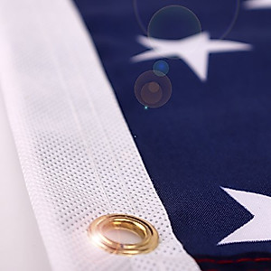 Tenby Living American Flag 3 x 5 ft. Heavyweight 2X Thick Polyester - UV Protected, Quadruple-Stitched Fly End, Double-Stitched Edges, Brass Grommet