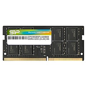 Silicon Power DDR4 8GB 3200MHz (PC4-25600) CL22 SODIMM 260-Pin 1.2V Non-ECC Laptop RAM Notebook Computer Memory