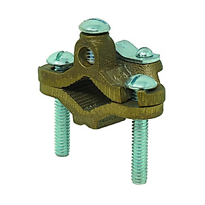 Southwire 65177640 GCL4-8.12-1BZ, 1PK Grounding Clamp, Grey