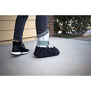 MyShoeCovers 1 Fracture Walking Boot Cover - Black, Large