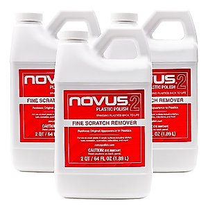 NOVUS 7072 | Fine Scratch Remover #2 | 3 Pack, 64 Ounce Bottles