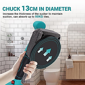 Tile Vibration Leveling Machine for Makita 18V Max Battery, Tile Vibration Tools 5 Gears Adjustable with Suction Cup Max 110lbs, Tile Tiling Machine 7500r/min (Battery Not Included)