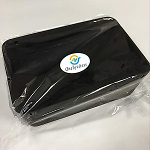 Onebycitess Baby Wipes Dispenser, Baby Wipes Case Holder Keeps Diaper Wipes Fresh Non-Slip Wipe Container Three-Layer Seal Design Prevent Moisture Loss (Black)