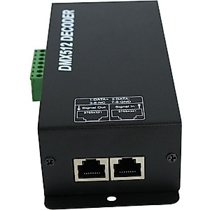 AMKI DMX 512 LED Decoder Controller for RGB Tape Strip Light Dimmer Driver (4 Channel with Display)