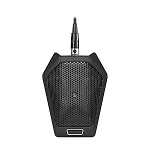 Audio-Technica U891RB Cardioid Condenser Boundary Microphone with Switch, RGB LED & Integral Power Module, Phantom Power Only, Black