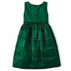 Gymboree Baby Girls and Toddler Sleeveless Dressy Special Occasion, Forest Green, 4T US