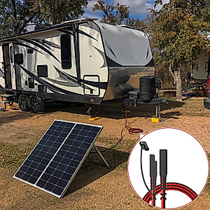 BBHEJJ 12AWG SAE Extension Cable, 15FT SAE to SAE Extension Cable Quick Disconnect Wire Harness, SAE Connector Cable for Solar Panel, Battery, Motorcycle, Cars, RV