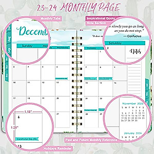 2023-2024 Planner - Planner 2023-2024, Weekly & Monthly Planner, Jul 2023 - Jun 2024, 8.5" x 6.4", Planner with Hardcover, Twin - Wire Binding, Monthly Tabs, Inner Pocket, Elastic Closure, Daily Organizer