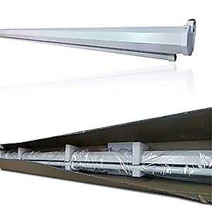 FZZDP Manual Pull Down Projector Screen 120 inch 4:3 Widescreen Retractable Auto-Locking Portable Projection Screen