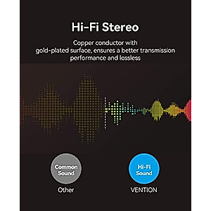 VENTION 3.5mm to 2.5mm Audio Adapter, 3.5mm Female to 2.5mm Male Audio Converter, Gold-Plated Audio Jack Connector, 3.5 to 2.5 Stereo/Mono Auxiliary Plug for Headphones Earphones Speakers (2 Pack)