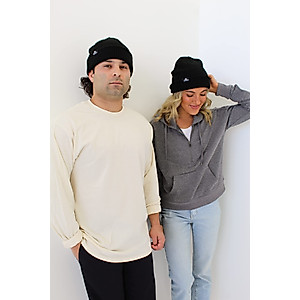 Joe's USA Koloa Surf Co. Original Soft & Cozy Beanies (Black - One Size)