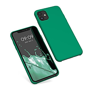 kwmobile Case Compatible with Apple iPhone 11 Case - TPU Silicone Phone Cover with Soft Finish - Emerald Green
