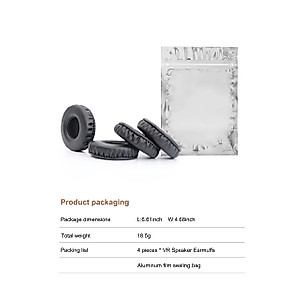 WYWY.Wide PU Leather Earmuffs Compatible with Valve Index VR Headset Speaker Earmuffs Protective Cover VR Earphone Cover