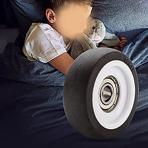 Caster Wheels,Set of 4,Heavy Duty Swivel Casters with Brake, Safety Dual Locking and No Noise Wheels, Swivel Plate Castors, for Furniture Trolley Crib Casters, U-Shaped Casters Castor Wheel (Size : 3