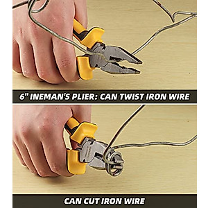 DOWELL Small Homeowner Tool Set 9 Pieces General Household Small Hand Tool Kit with Plastic Tool Box Storage Case