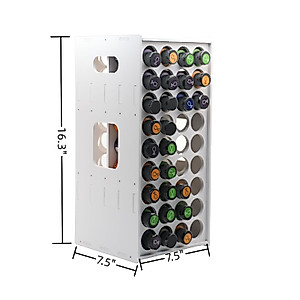 Acrylic Paint Organizer Craft Paint Storage Organizer for Apple Barrel, Folkart,2oz Craft Paints,360° Rotation - 72Holes