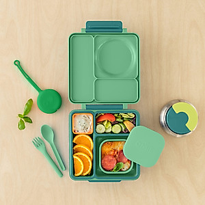 Omie OmieBox Silicone Leakproof Snack Containers To Go, Food Storage Containers with Lid, School Lunch Bento Container - BPA Free, Airtight, Dishwasher and Freezer Safe, Oven Safe - 9.4 ounces