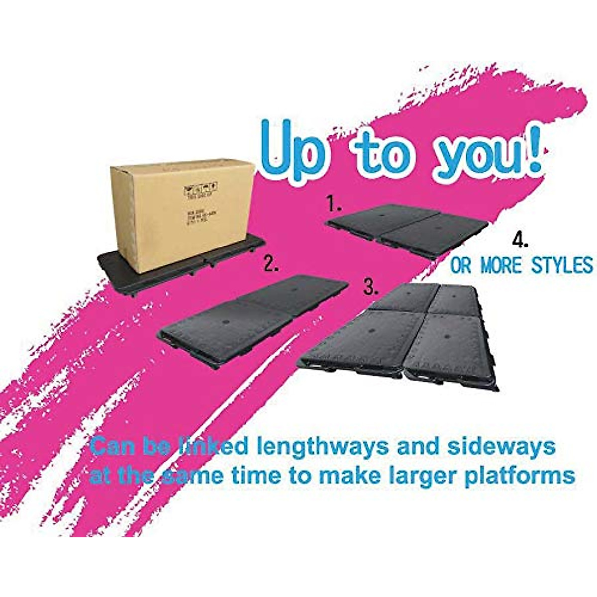 RA-680 Multi-Purpose Plastic Interlocking Moving Dolly Utility Cart, 440 LBS/Dolly Weight Capacity, Made in Taiwan (2)