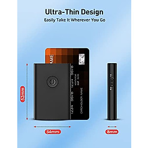 V5.0 Bluetooth Transmitter Receiver for TV PC, 2-in-1 AUX Audio Adapter, Wireless 3.5mm Bluetooth Adapter for Headphones/Car/Home Stereo/Switch/Speakers, Simultaneously Pair 2 Devices
