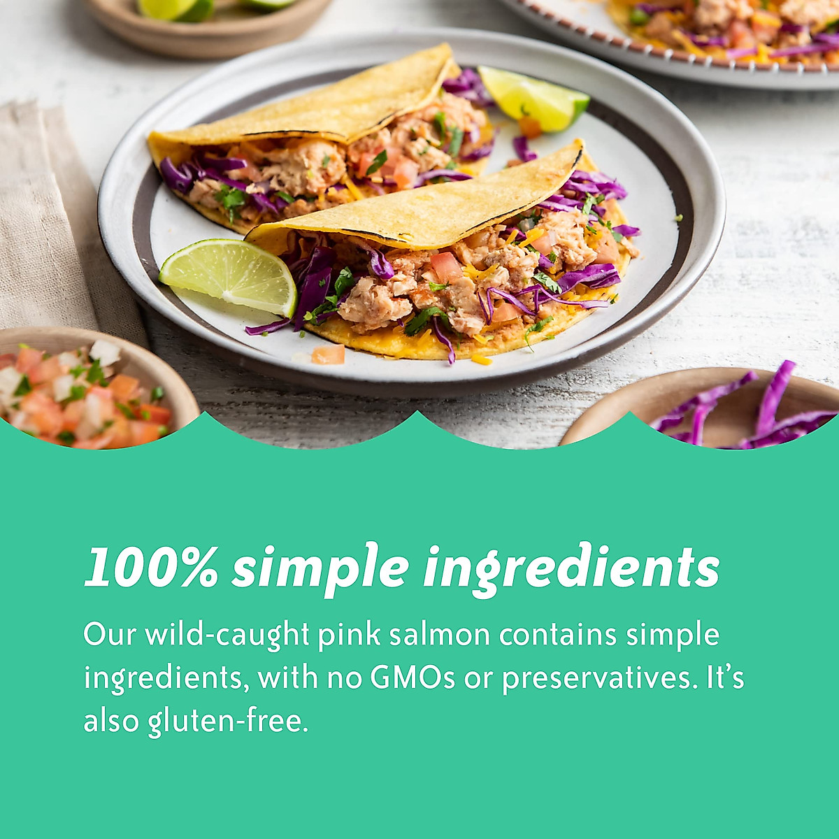 Chicken of the Sea Pink Salmon with Cracked Pepper, Wild-Caught, Skinless & Boneless, 2.5-Ounce Packets (Pack of 12)