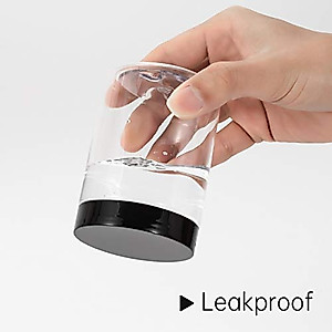 testyu 10 PCS Plastic Jars with Lids, 10 OZ Wide Mouth Jars with Airtight Lids, Clear Empty Slime Containers with Lids, Multipurpose Storage Jars for Home Kitchen Food Arts Crafts Cosmetic Sample