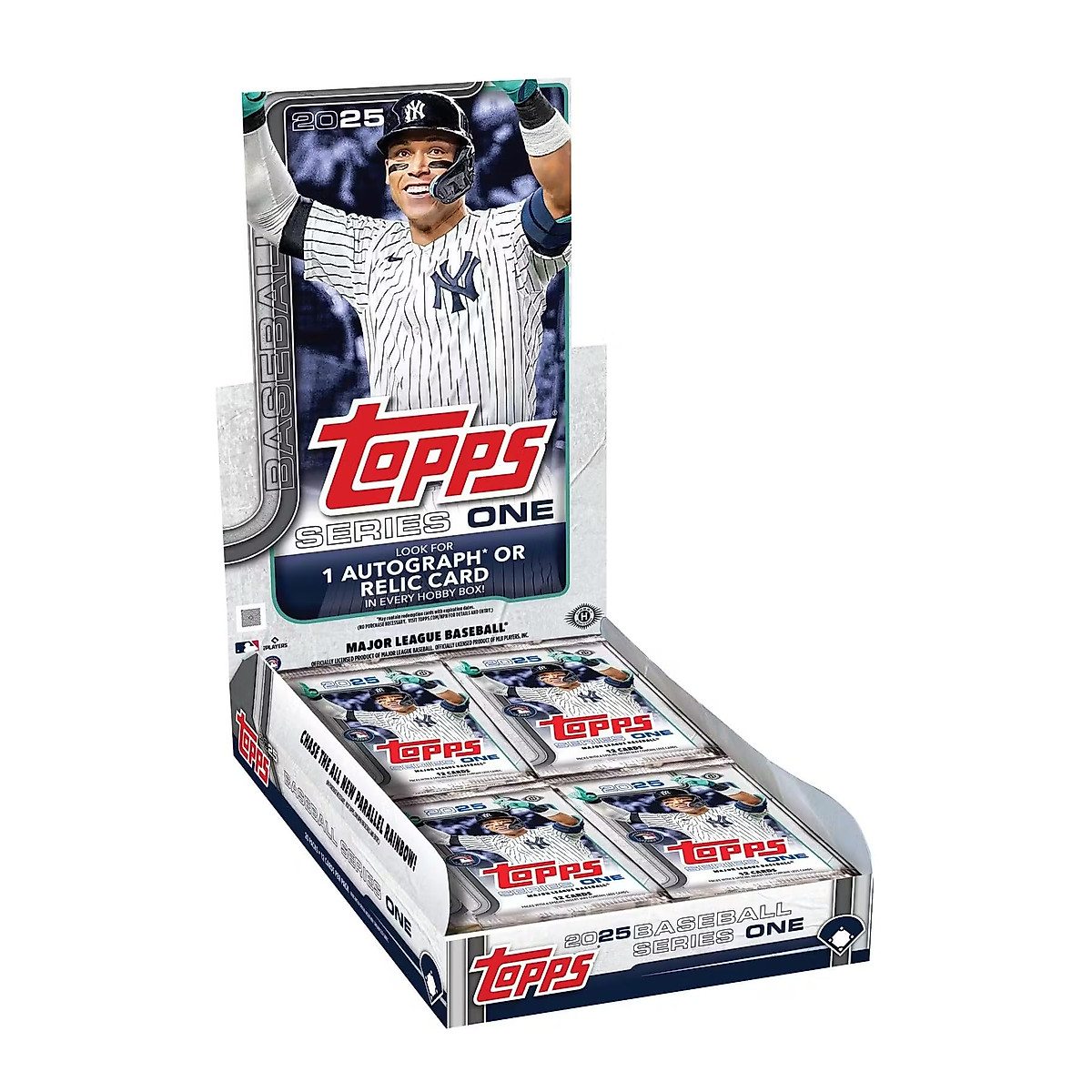 2025 Topps Series 1 Baseball Trading Card MLB Hobby 20 Pack Box (1 Autograph or Relic)