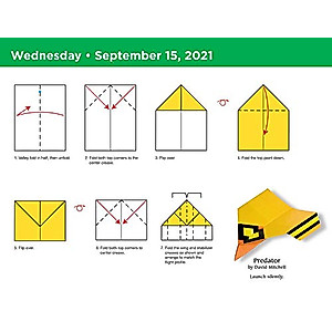Paper Airplane Fold-A-Day 2021 Calendar