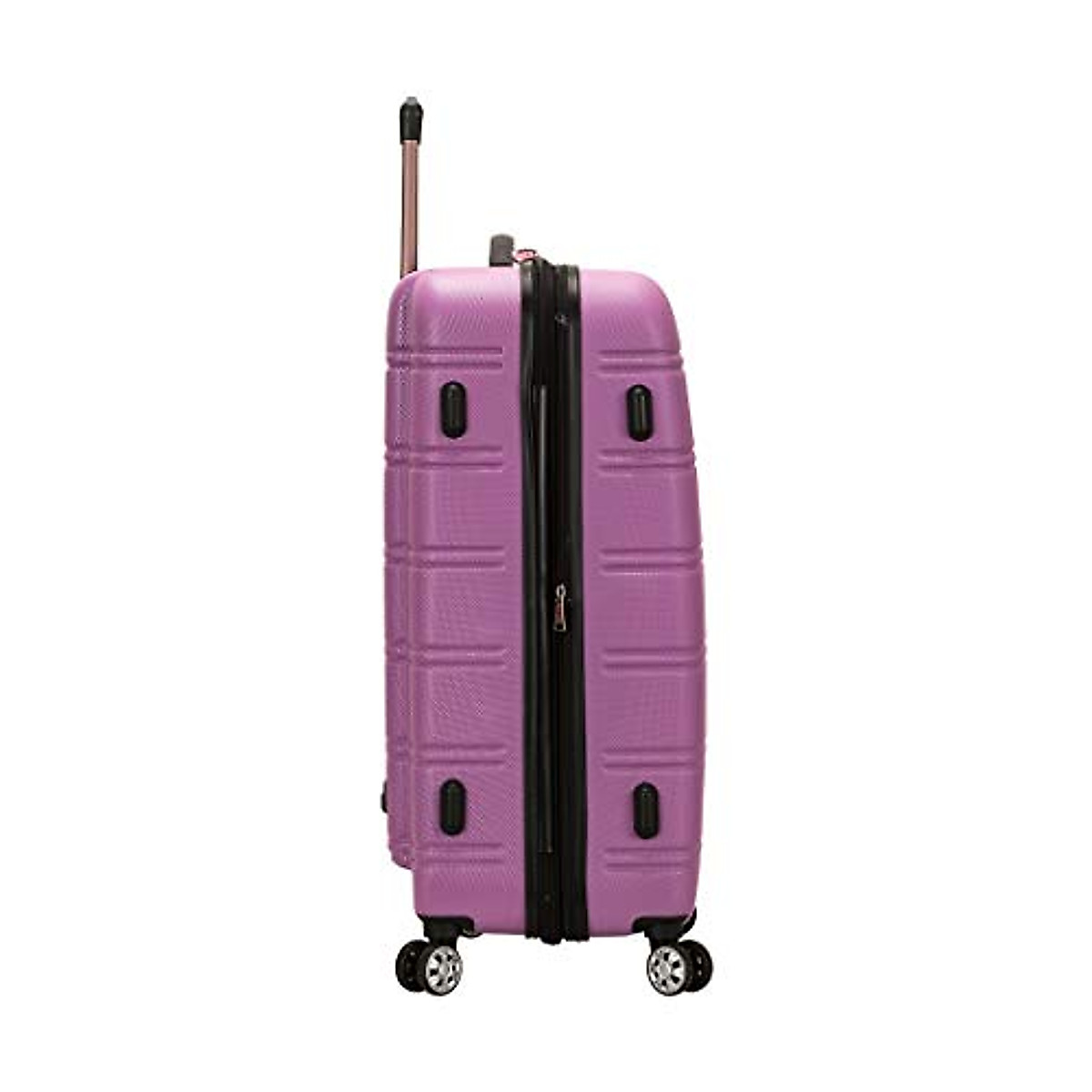 Rockland Melbourne Hardside Expandable Spinner Wheel Luggage, Pink, 2-Piece Set (20/28)