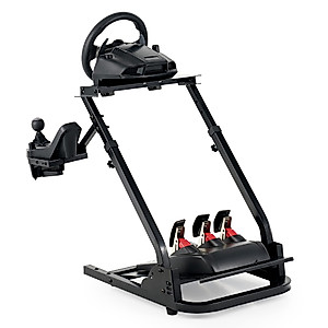 CO-Z Foldable Racing Steering Wheel Stand, Height Adjustable Plus Gearshift Mount Compatible with Logitech G920 G27 G25 G29 Racing Wheel and Pedal, Thrustmaster T80 T150 TX F430 Gaming Wheel Stand