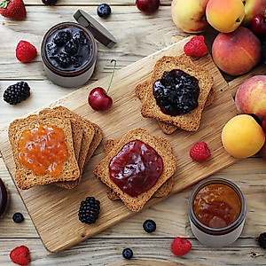 Cornucopia 8oz / 9oz Amber Glass Jars (6-Pack); Straight Sided Cosmetic Jars, Great for Body Butter, Creams, Stash Jars, Etc.