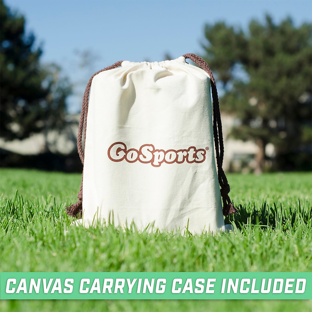 GoSports Giant Wooden Playing Dice Set with Rollzee and Farkle Scoreboard - Includes 6 Dice, Dry-Erase Scoreboard and Canvas Tote Bag - Choose 2.5 Inch or 3.5 Inch Dice