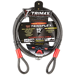 Trimax TDL1212 Trimaflex Dual Loop Multi-Use Cable (12 ft Long x 12mm)