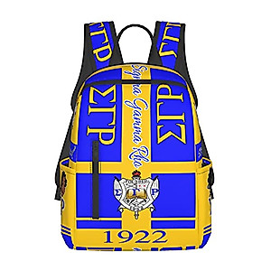 Sigma Gamma Rho Laptop Backpack, Lightweight Multifunctional College Laptop School Bag Sister Backpack Gift