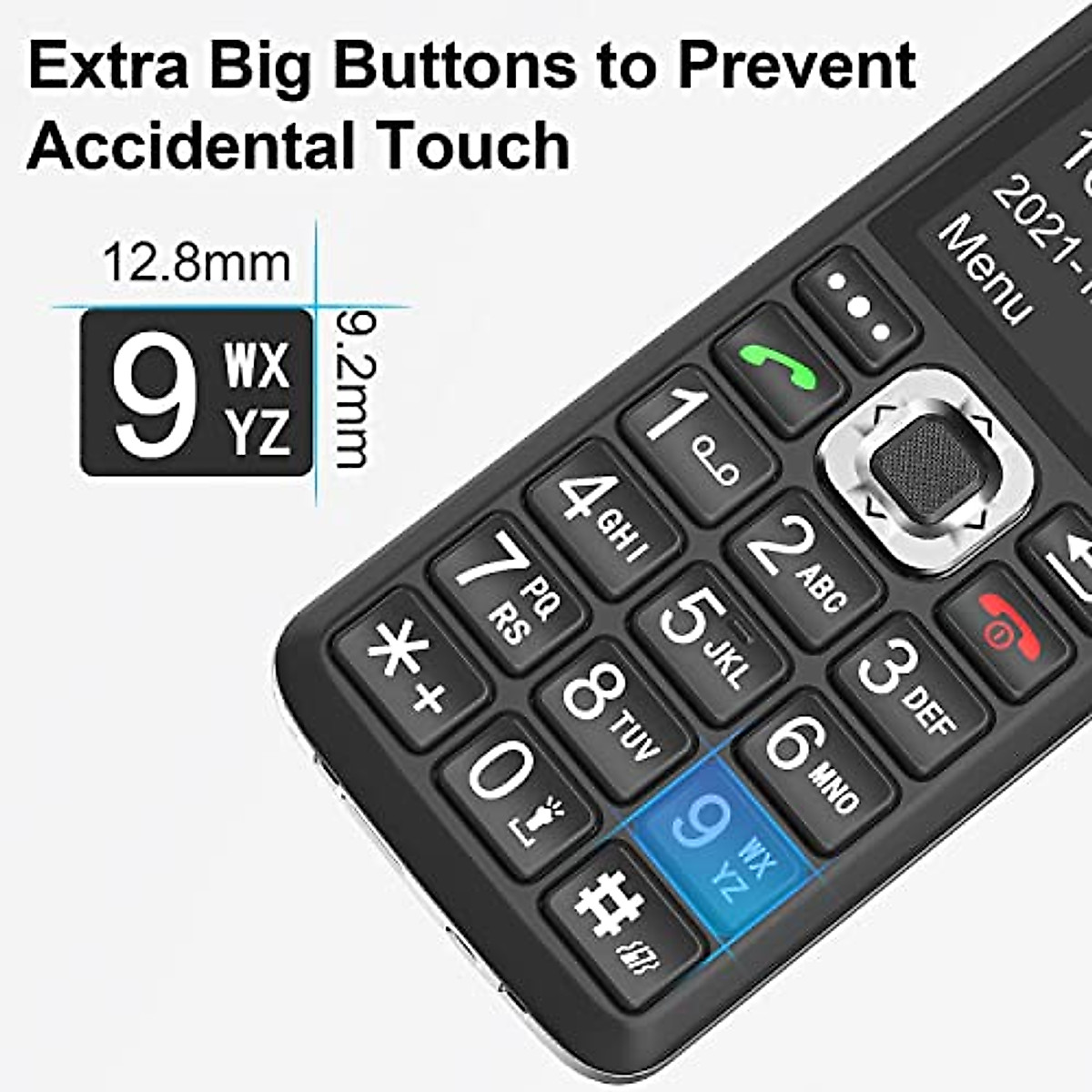 Easyfone T200 4G Unlocked Big Button Cell Phone for Seniors, Easy-to-Use Clear Sound Big Battery Senior Cell Phone with SOS Button and a Convenient Charging Dock